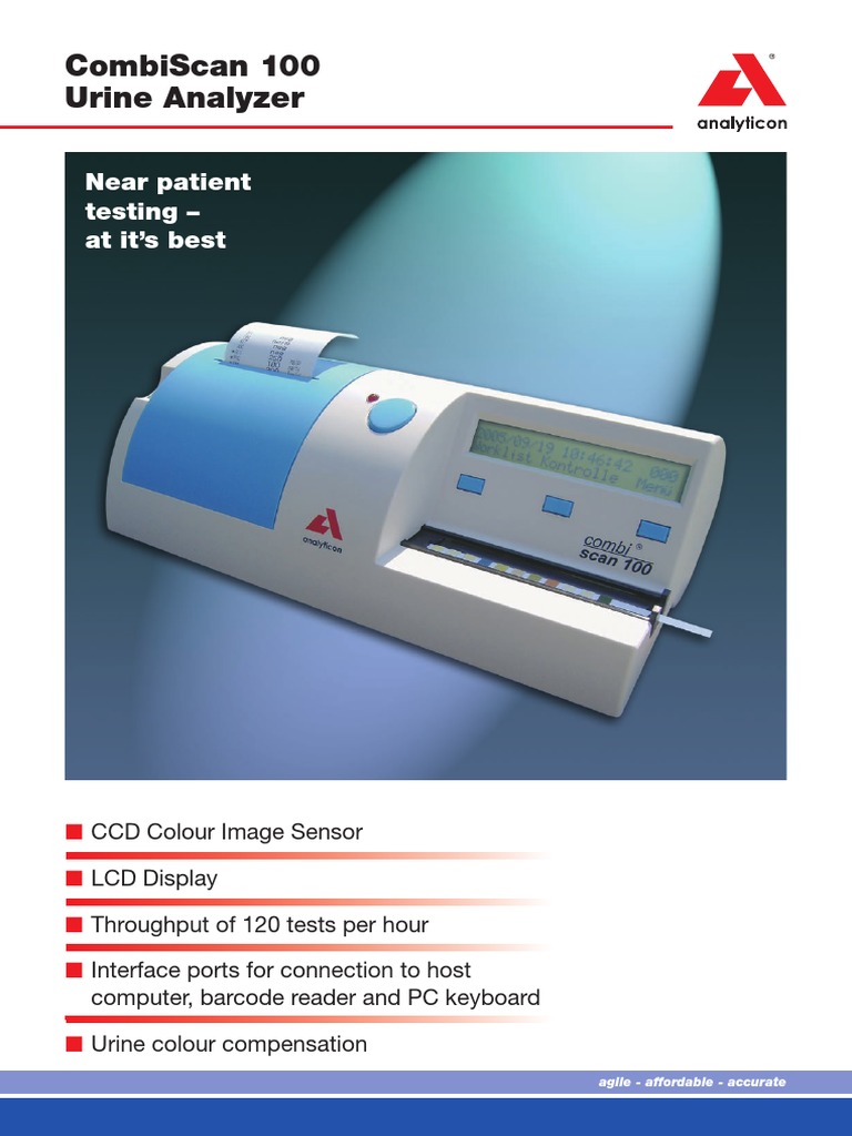 Combiscan 100 Urine Analyzer: Near Patient Testing - at It'S Best | PDF ...