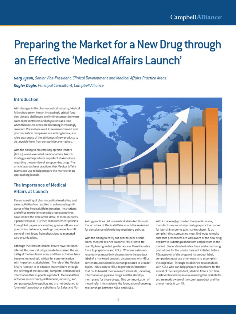 Preparing the Market for a New Drug through an Effective Medical ...