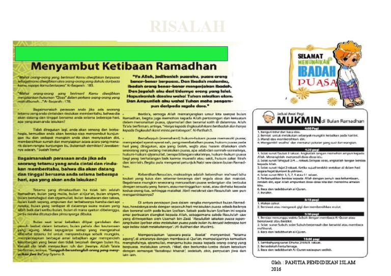 Risalah Ramadhan | PDF