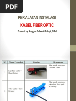 Alat - Alat Fiber Optic Dan Fungsinya | PDF