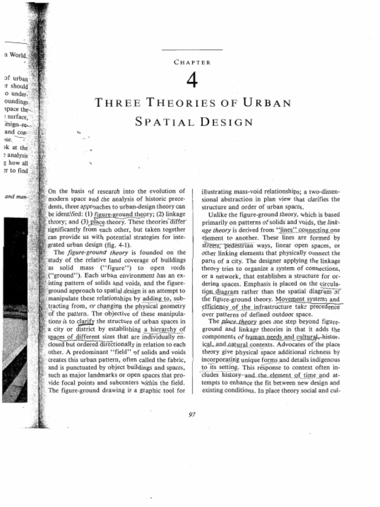 Theories of Urban Spatial Design-Roger Trancik | PDF