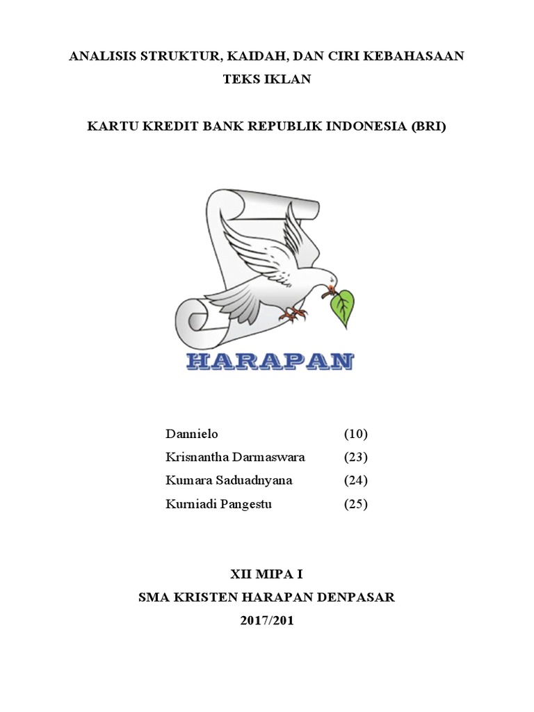 Iklan Kartu Kredit BRI | PDF