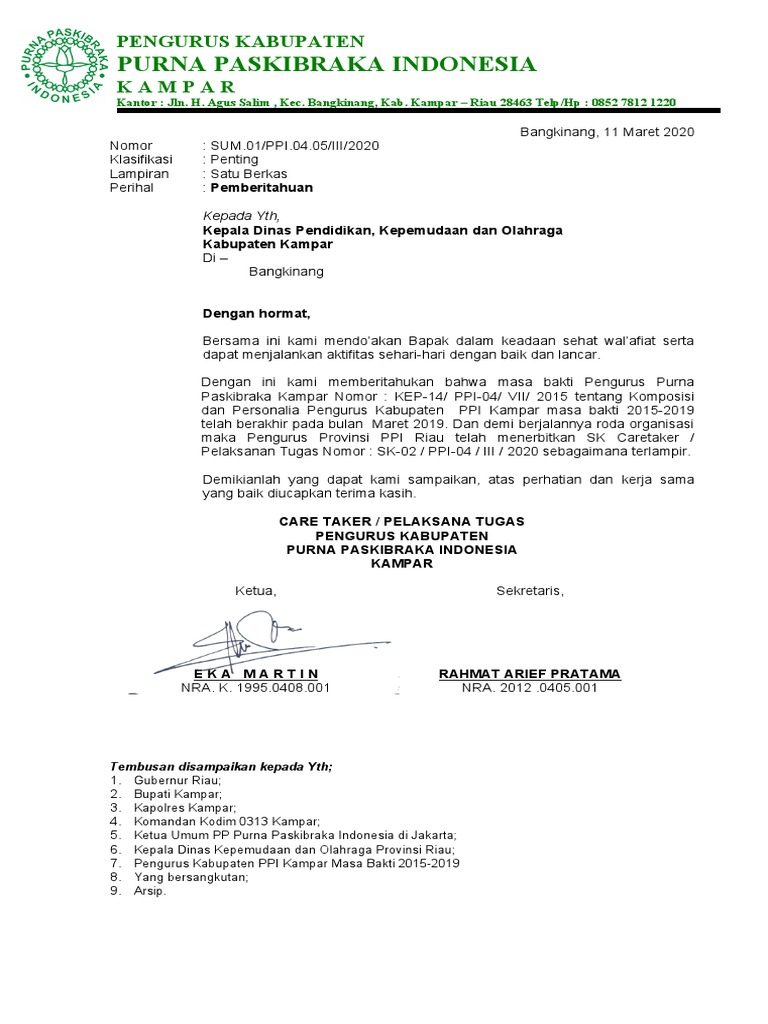 Pengurus Baru PPI Kampar 2020 | PDF | Karier & Perkembangan