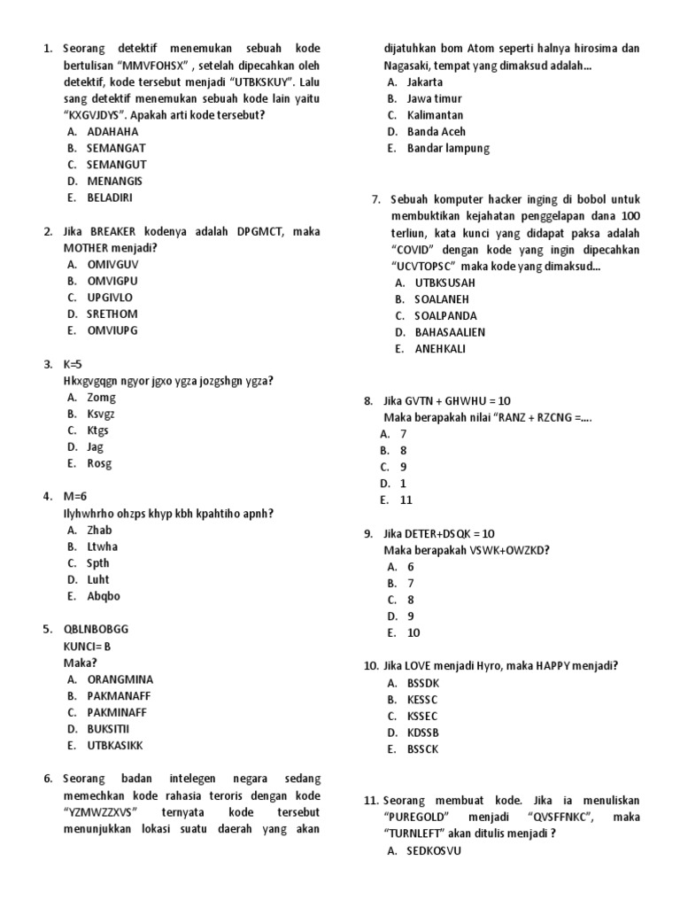 Soal Panda Utbk | PDF