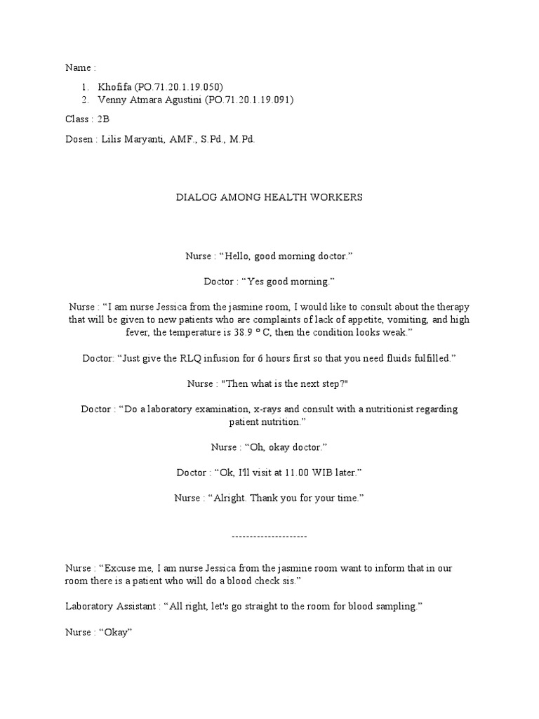 Script Among Health Workers | PDF | Health Care | Medicine