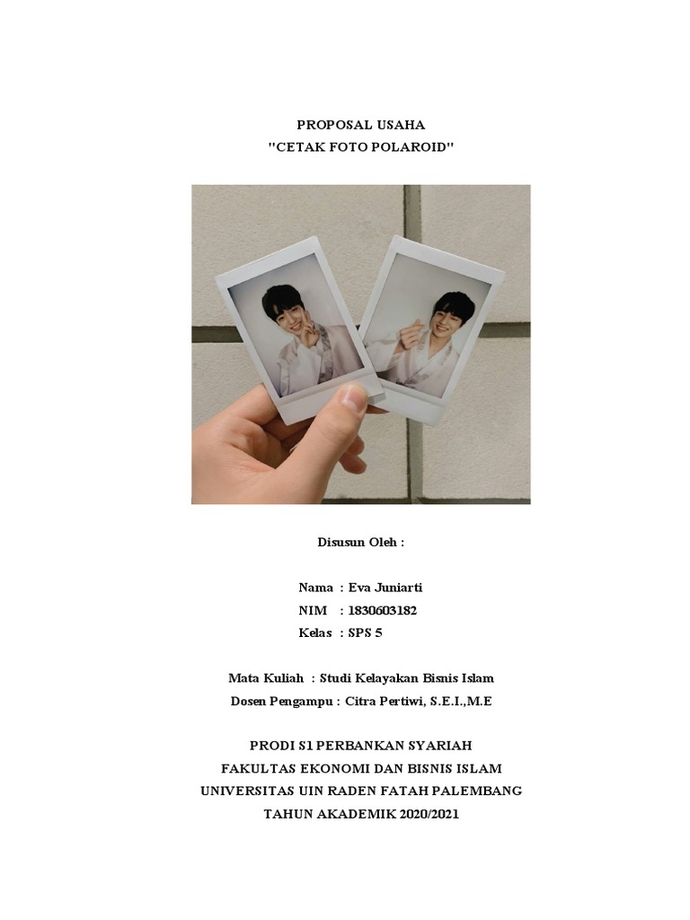 Proposal Usaha Cetak Foto Polaroid | PDF | Karier & Perkembangan | Seni