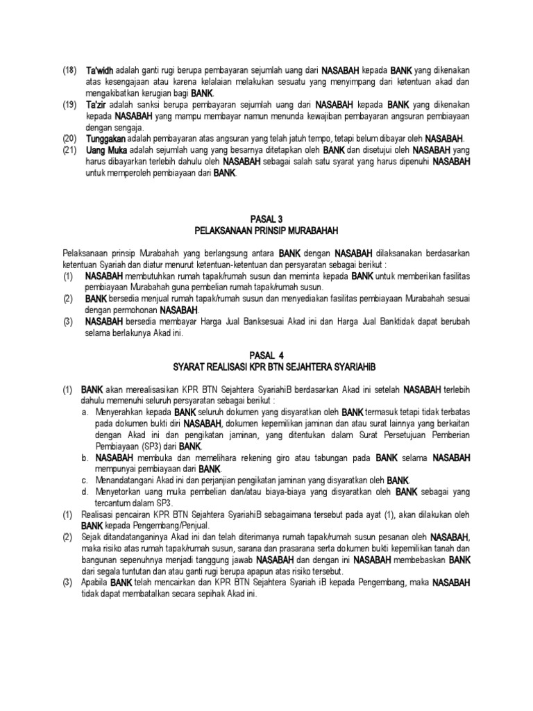 Pasal Akad FLPP | PDF