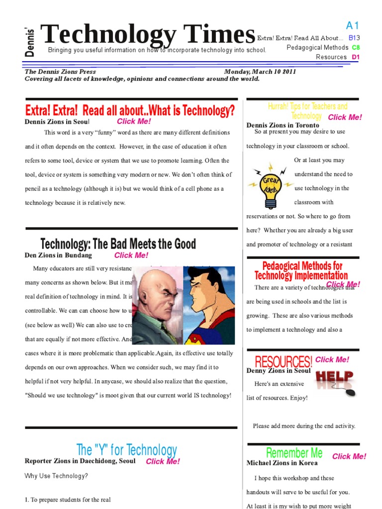 Technology Times: Extra! Extra! Read All About..what Is Technology ...