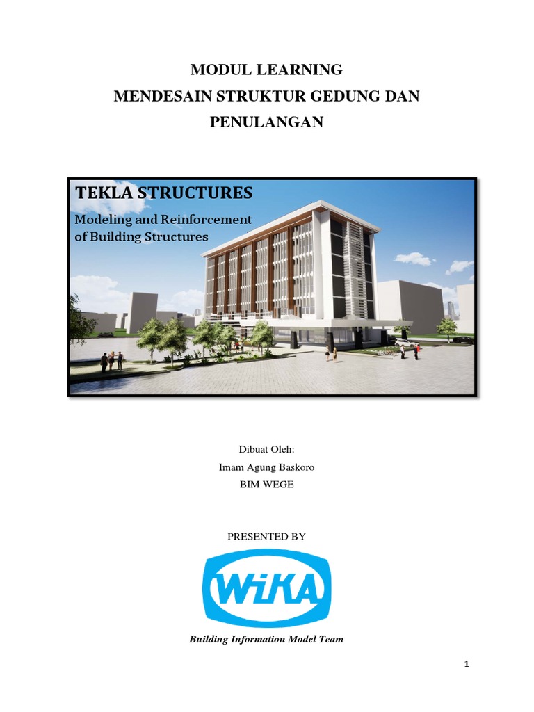 Modul Learning Tekla Structures | PDF