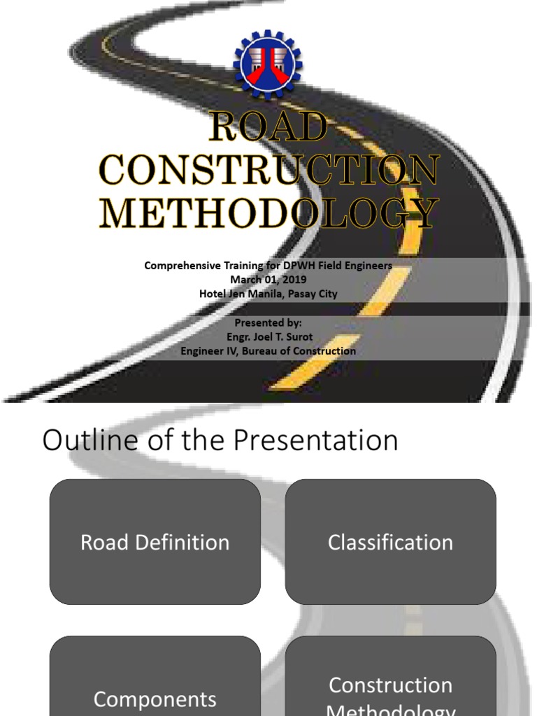 01 Road Construction Methodology | PDF | Road Surface | Concrete