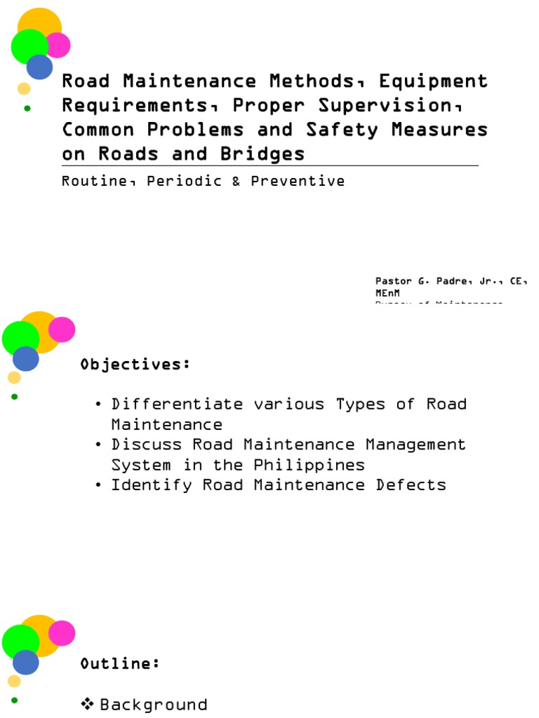 02 Road Maintenance | PDF | Road | Road Surface
