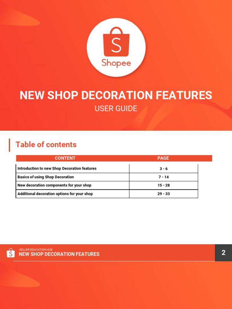 Shopee Decoration Guide Premium | PDF | Hyperlink | Icon (Computing)