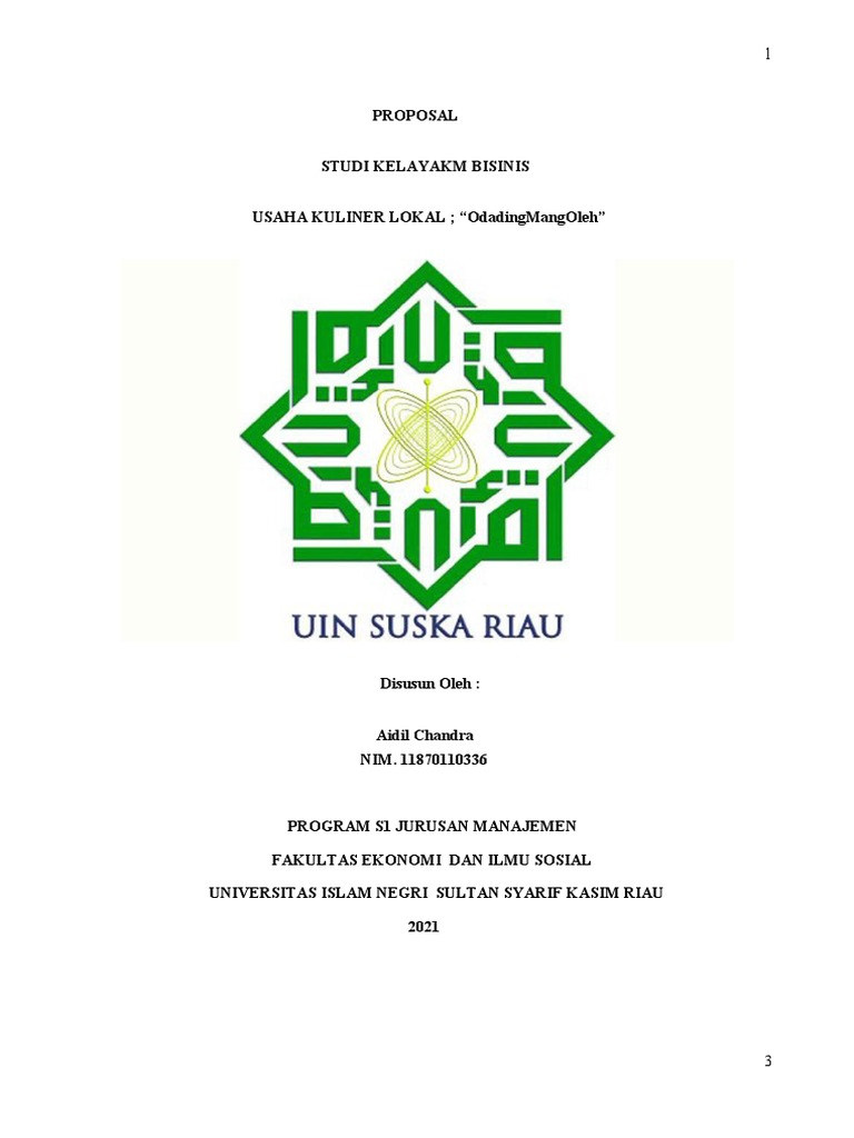 Proposal SKB Aidil Chandra | PDF