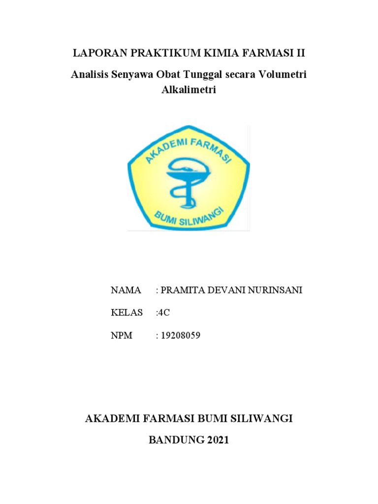 Lap. Alkalimetri Mita | PDF