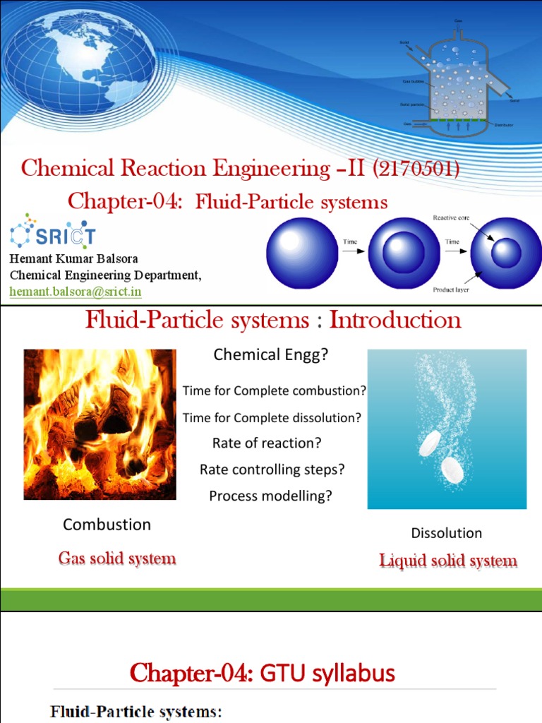 PCh. 4 Fluid-Particle Systems | PDF | Chemical Kinetics | Gases