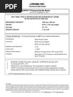RAMAPET N1 PET Resin Specifications | PDF | Polymer Chemistry ...