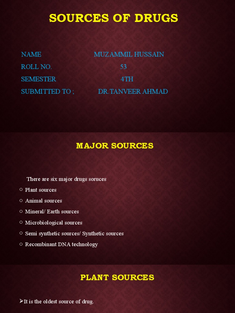 Sources of Drugs | Download Free PDF | Gonadotropin | Drugs