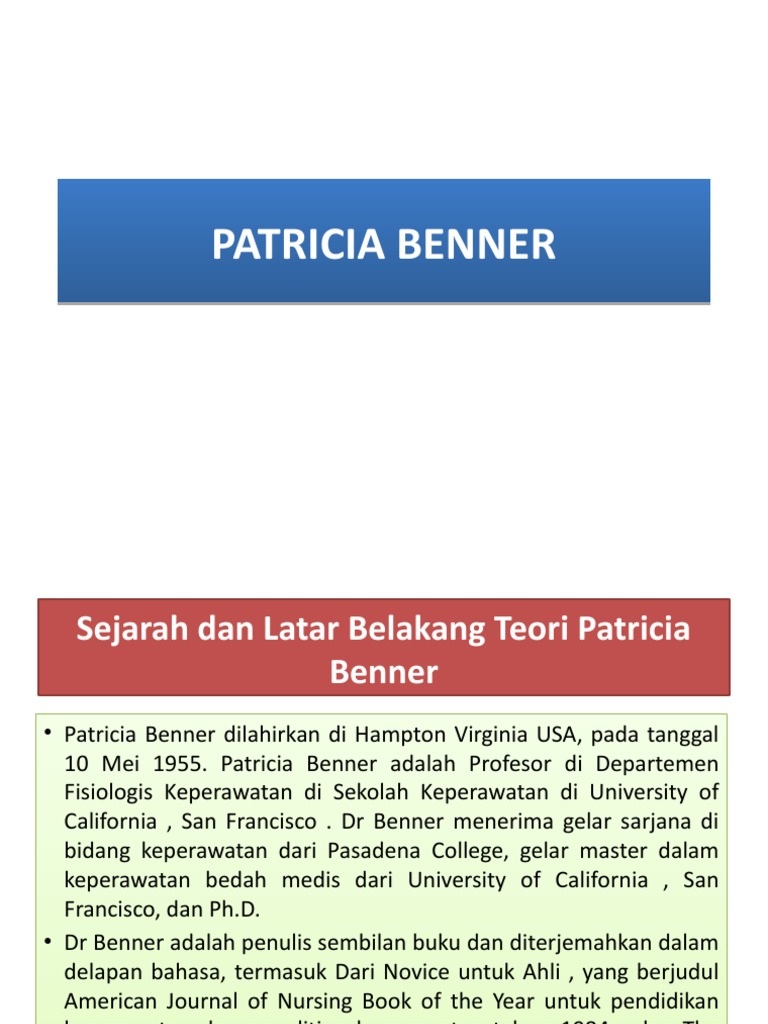 Patricia Benner | PDF