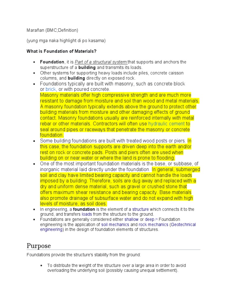 BMC Report | Download Free PDF | Foundation (Engineering) | Deep Foundation