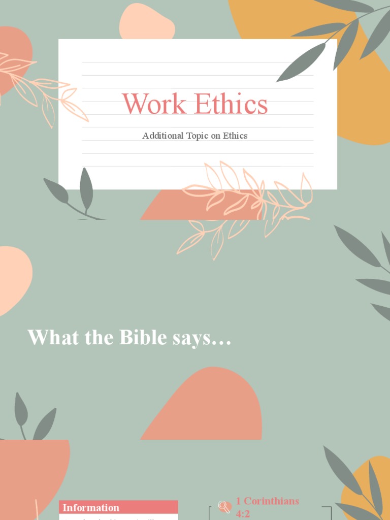 Promoting Workplace Ethics: A Guide to Building a Values-Based Culture Through Biblical ...