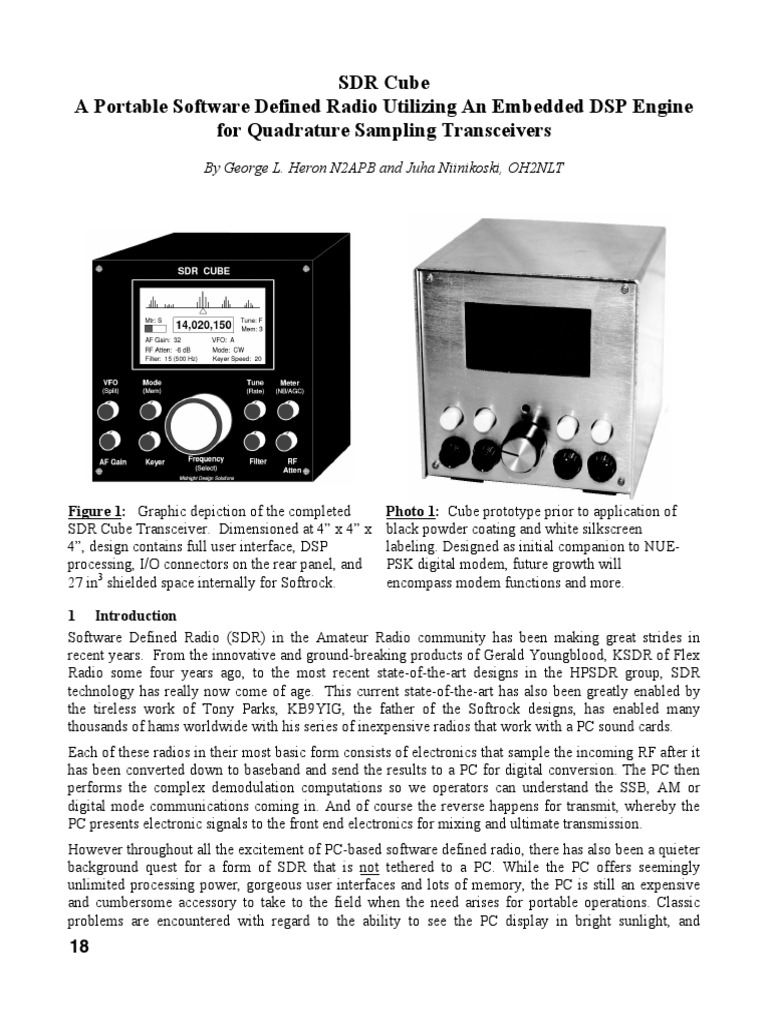 DCC2010 SDRcube N2APB OH2NLT | PDF | Software Defined Radio | Sampling (Signal Processing)