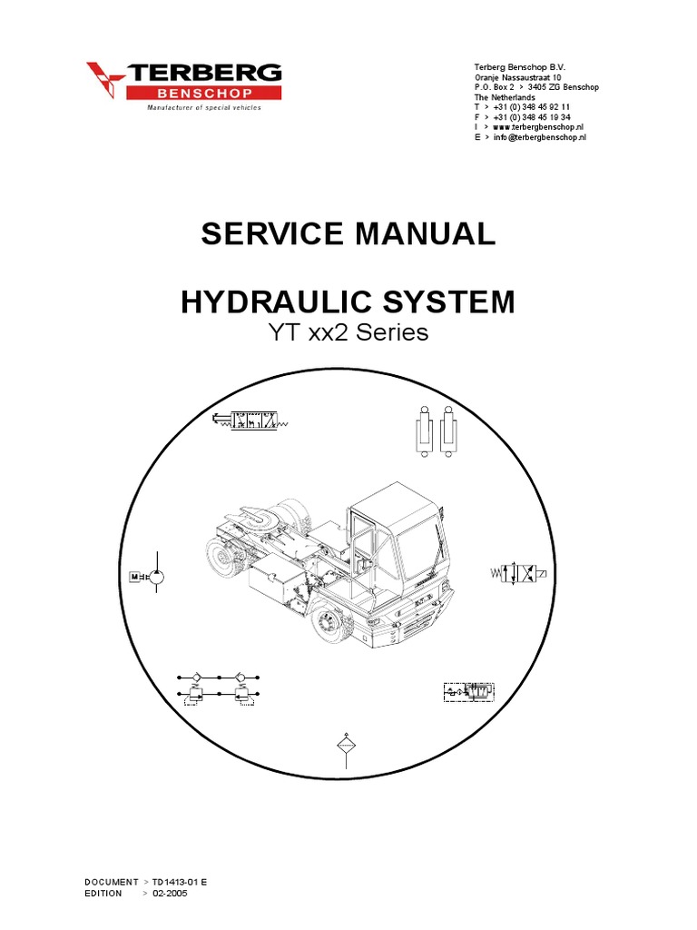 Terberg Service Manual Covers Hydraulic Systems | PDF | Pump | Steering
