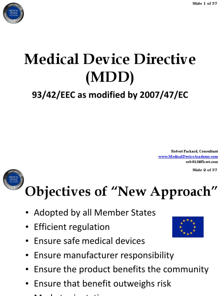 MDD Training D7-1 | PDF | Medical Device | Quality Management System