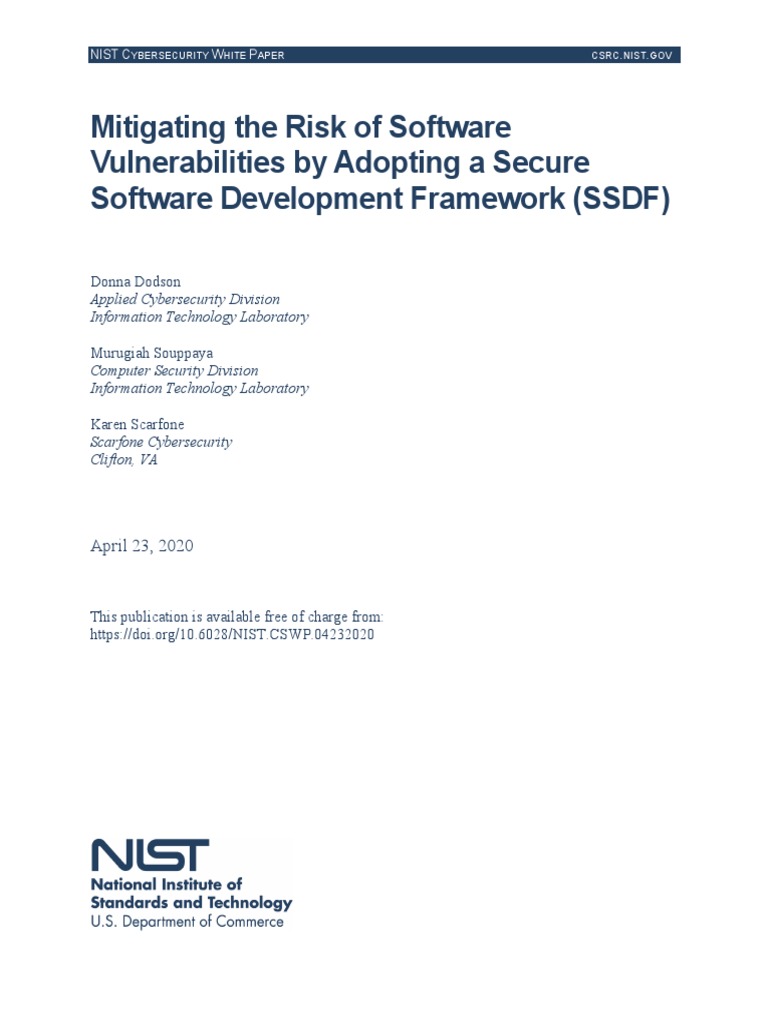 Nist CSWP 04232020 | Download Free PDF | Computer Security | Security