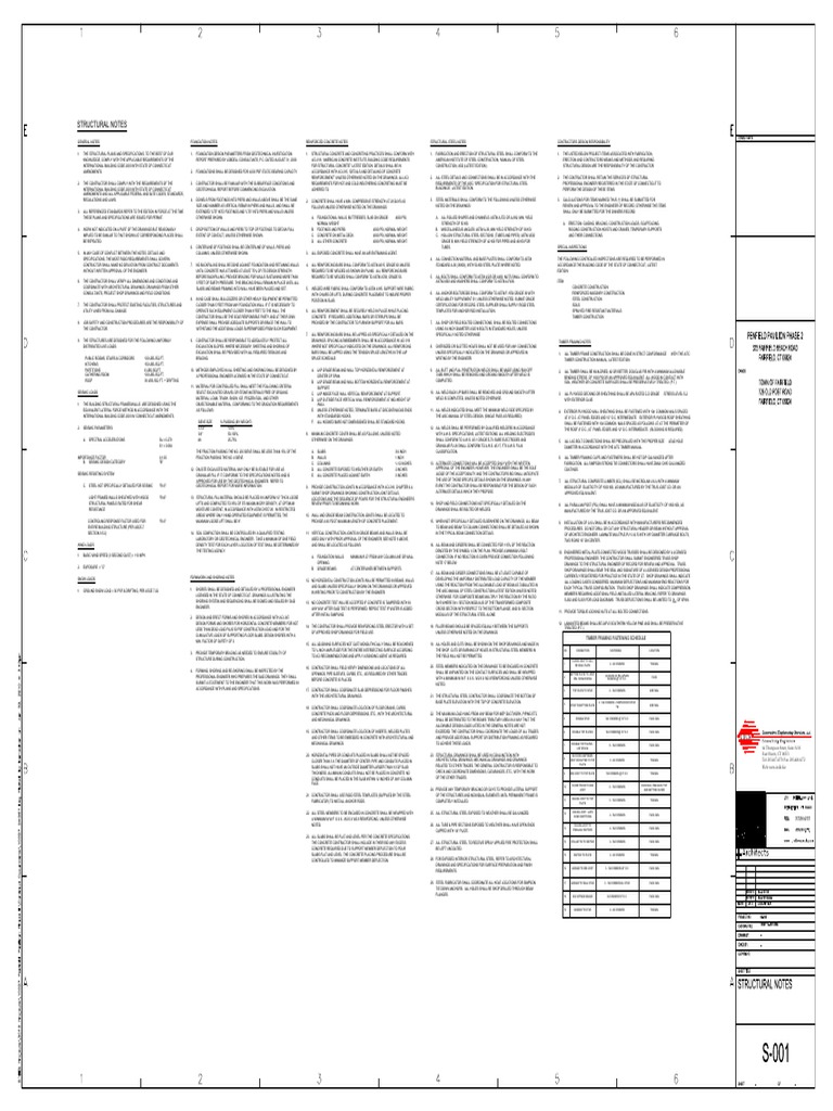 General Note Sample | PDF | Framing (Construction) | Beam (Structure)