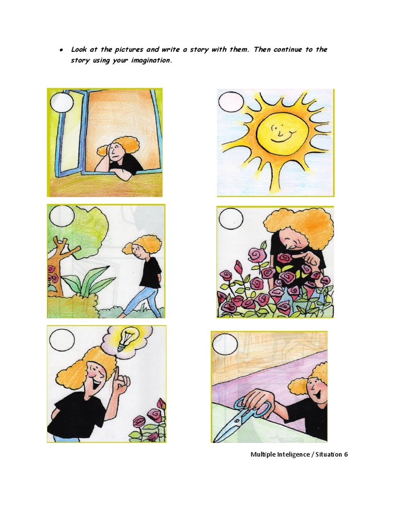 Picture Story Writing Guide | PDF | Self-Improvement