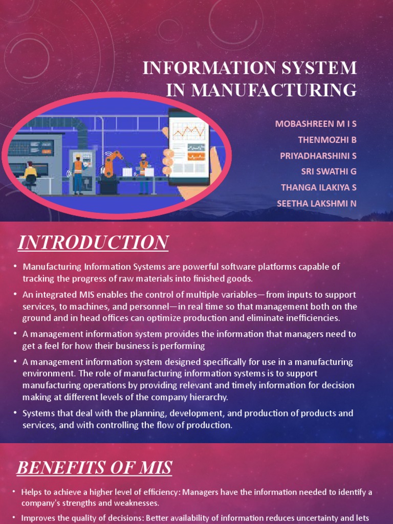 Manufacturing MIS Lifecycle | PDF | Enterprise Resource Planning ...