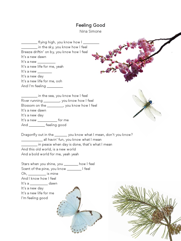 Feeling Good - Nina Simone ESL Practice | PDF