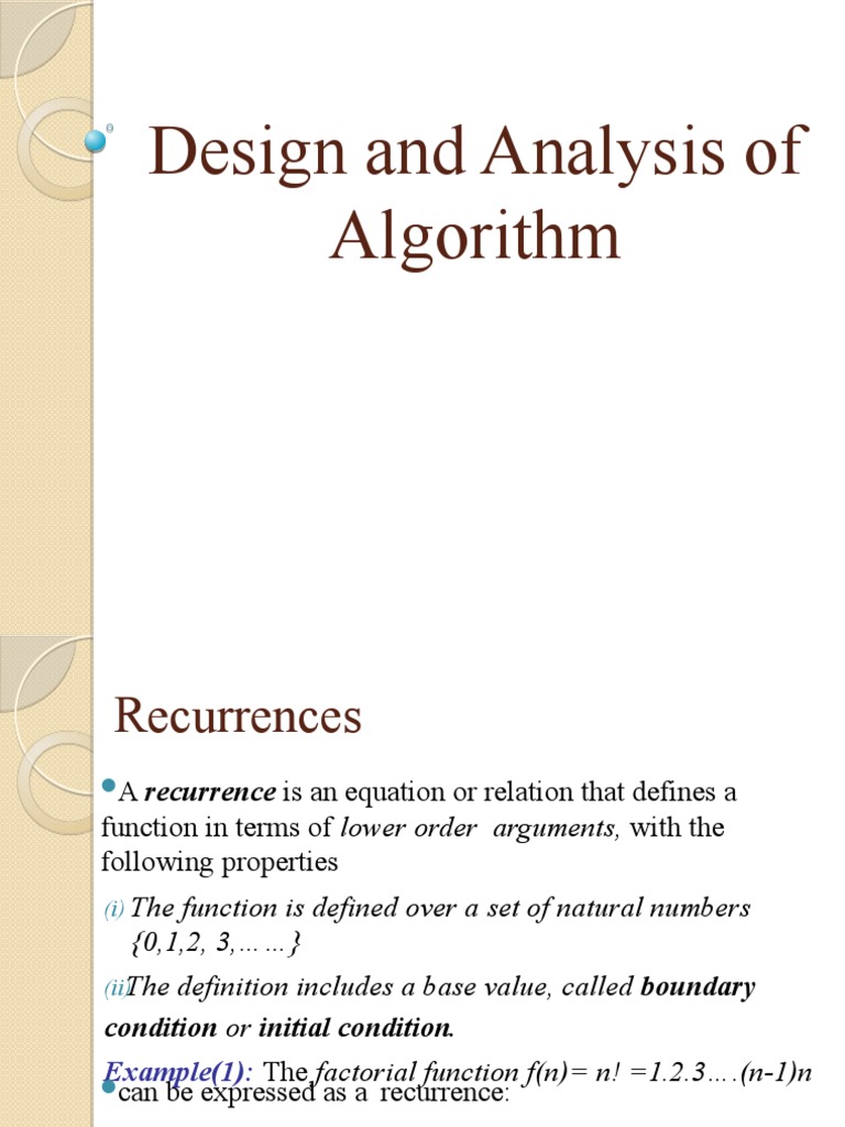 Design and Analysis of Algorithm | PDF | Logarithm | Mathematical Logic