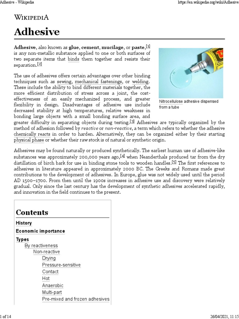 Adhesives | PDF | Adhesive | Industrial Processes