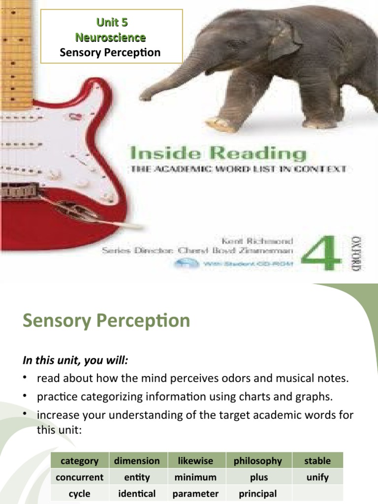 Neuroscience: Sensory Perception Unit | PDF | Odor | Taste