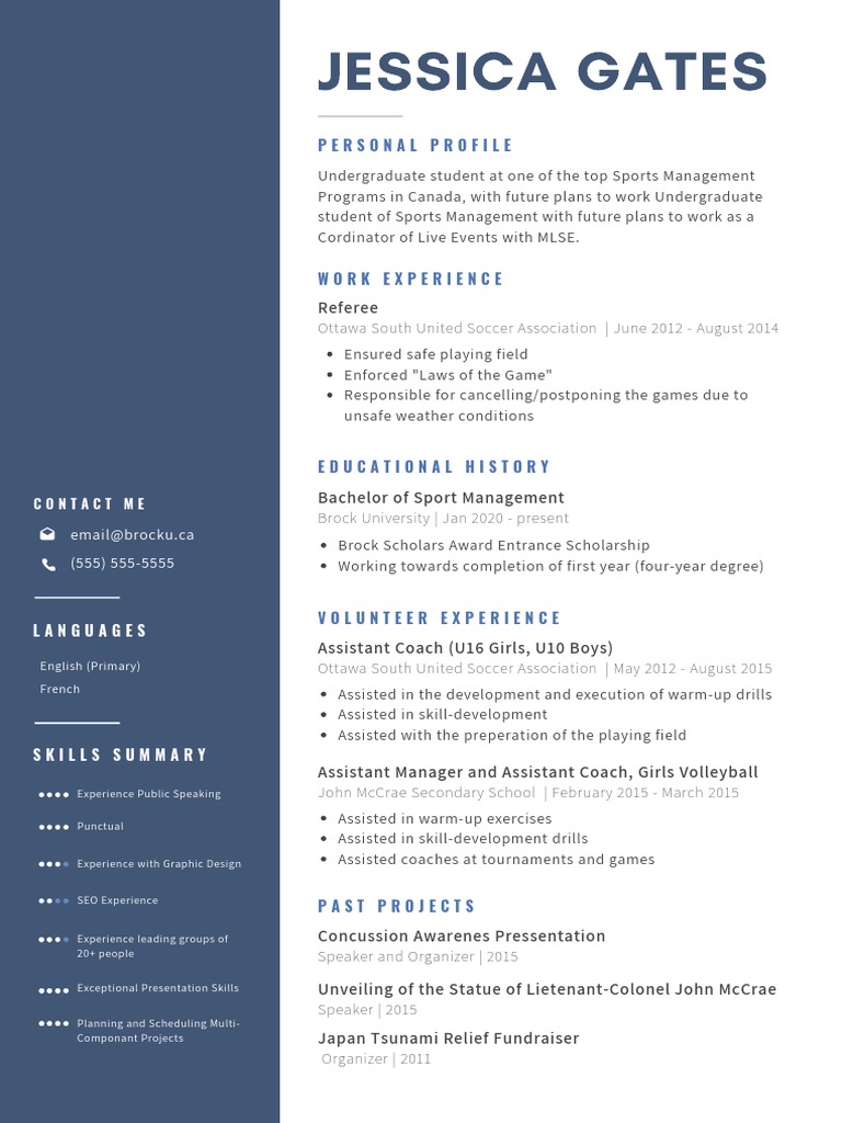 CV - Jessica - Spma 1p92 | PDF | University | Sports