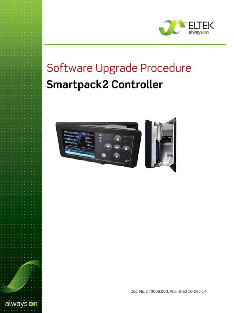 Software Upgrade Procedure Smartpack2 Controller Udoc 370036.063!1!2 1 | PDF | Window (Computing ...