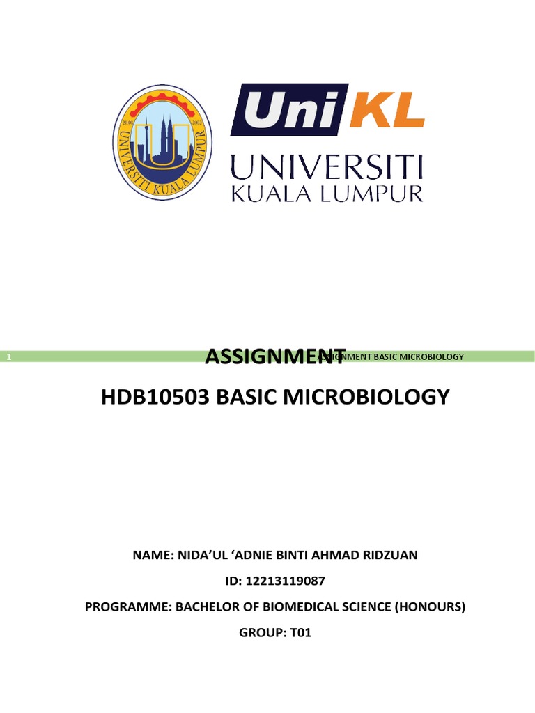 Assignment Hdb10503 Basic Microbiology | PDF | Candidiasis | Colony Forming Unit