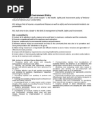 Health and Safety Plan | PDF | Occupational Safety And Health | Risk