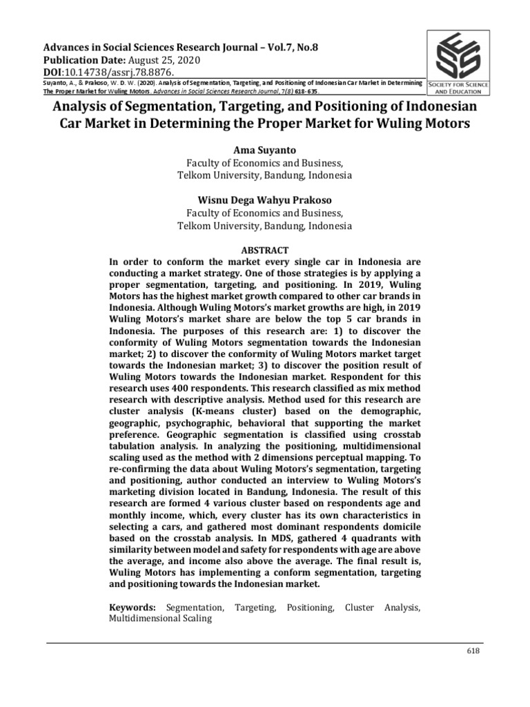 Analysis Segmentation & Targeting | PDF | Market Segmentation | Marketing