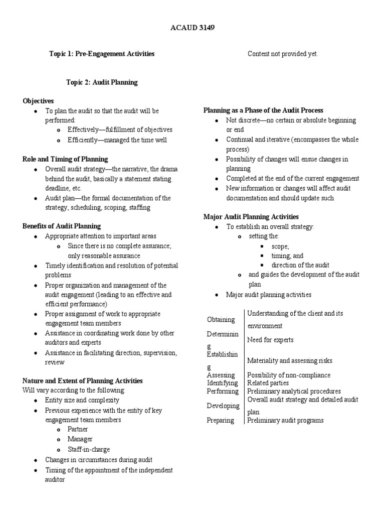 ACAUD | PDF | Internal Control | Audit