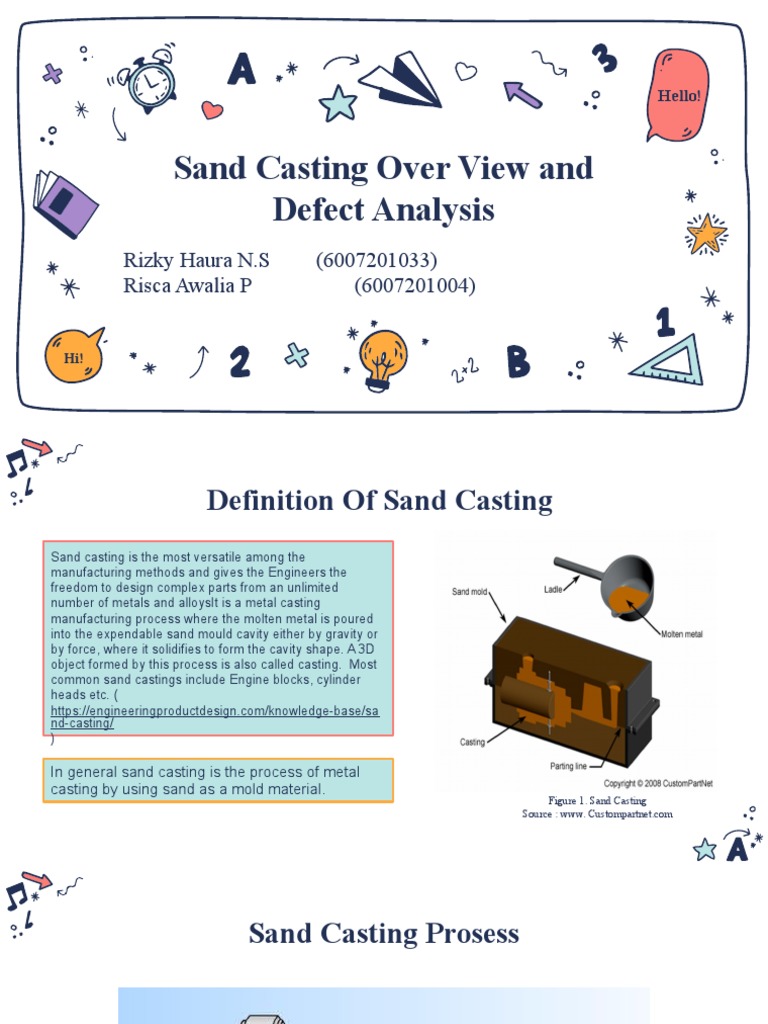 Sand Casting Over View and Defect Analysis | PDF | Casting ...