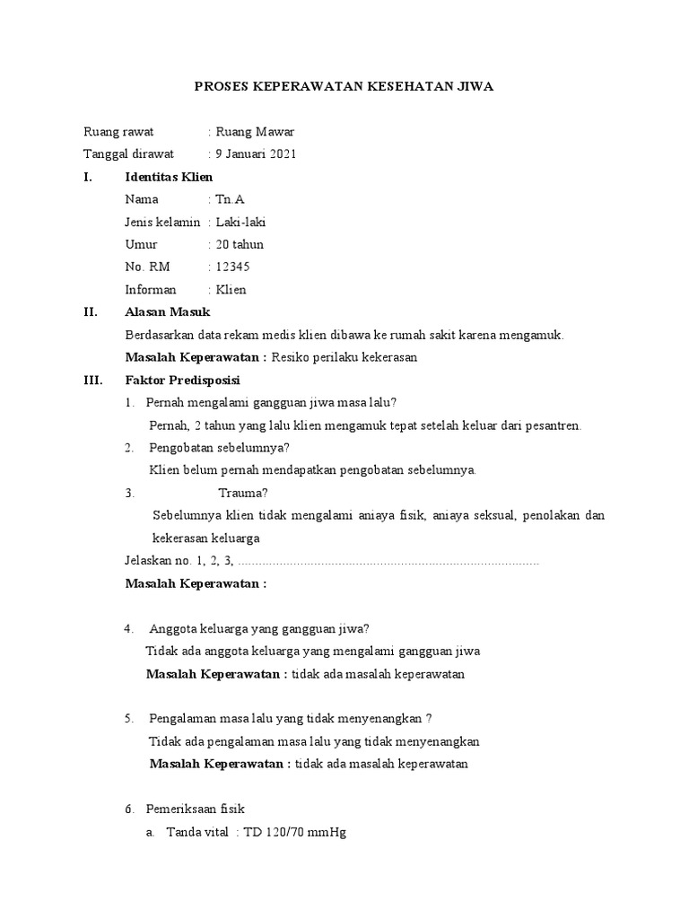 Askep Jiwa | PDF | Pengembangan Diri