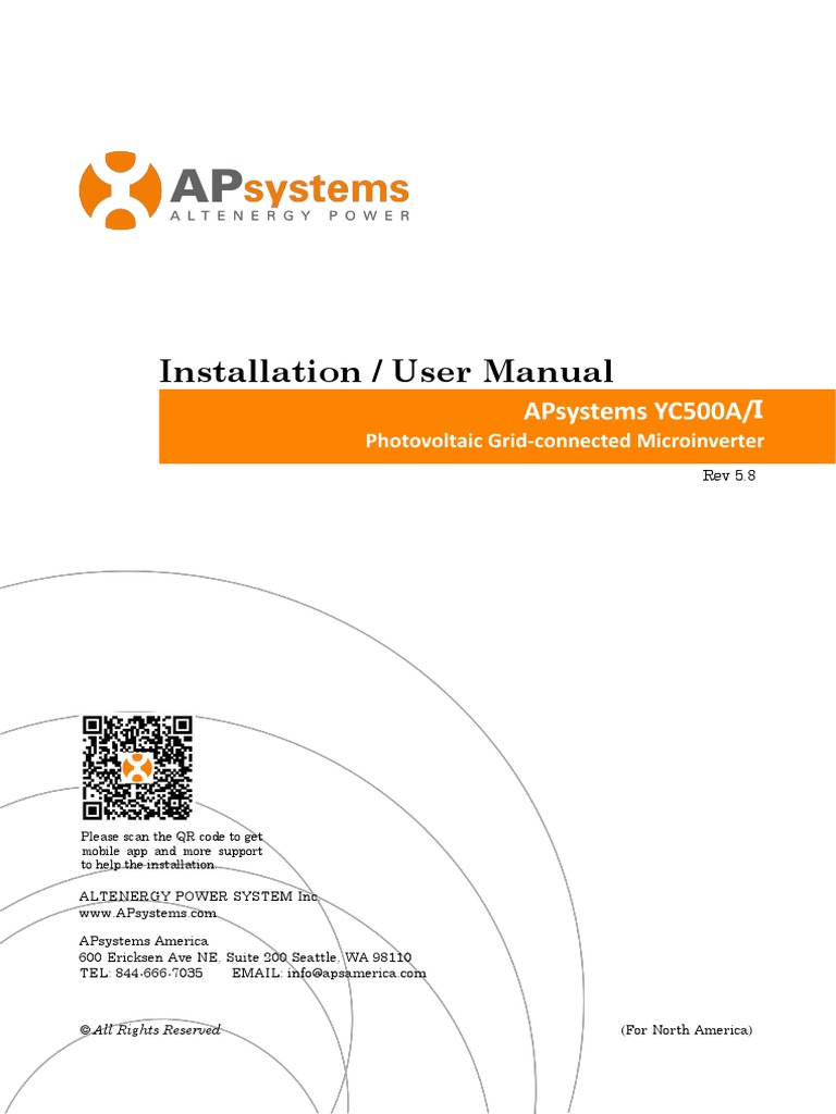 APsystems YC500 For North America User Manual - Rev5.8 - 2016 12 20 ...