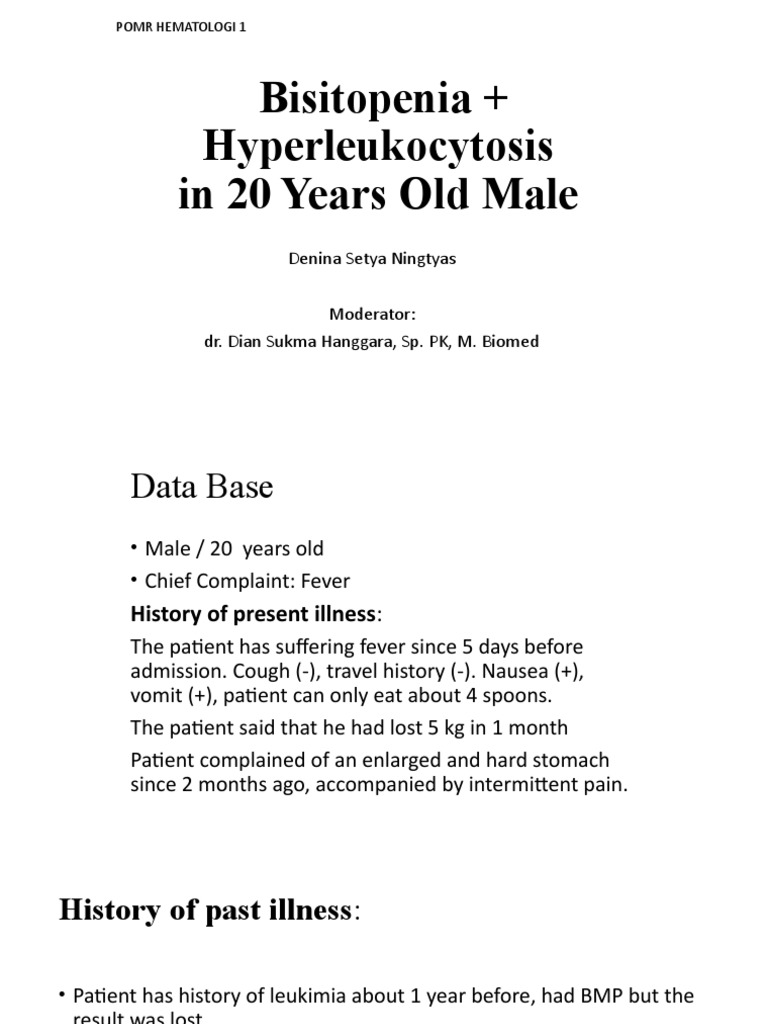 Bisitopenia + Hyperleukocytosis | PDF | Clinical Medicine | Blood