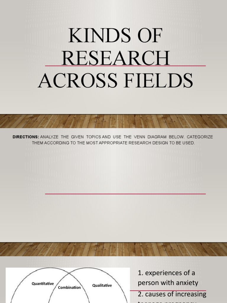 Types of Research Across Fields | PDF | Quantitative Research | Experiment