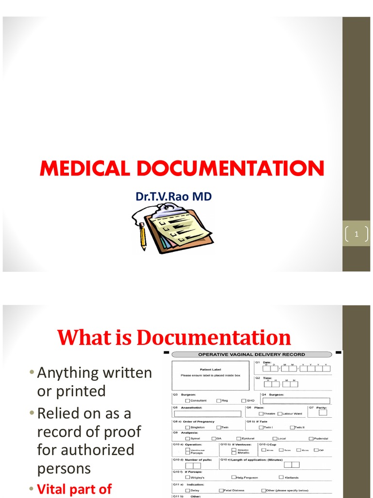 Importance of Medical Documentation | PDF | Health Care | Medical Record