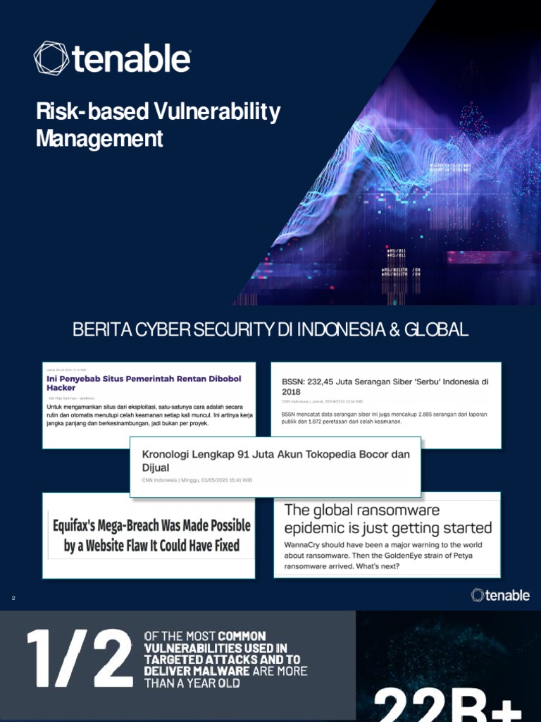 Tenable Slides For Presentation | PDF | Vulnerability (Computing) | Computer Security