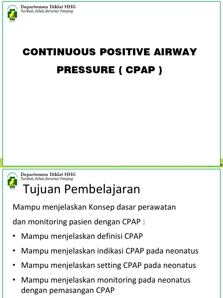Indikasi dan Pengaturan CPAP Neonatus | PDF | Pengembangan Diri