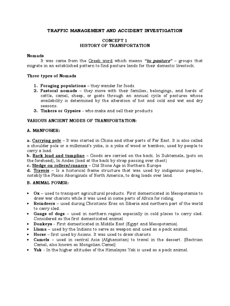 New Notes For Traffic Management Part 1 | PDF | Traffic | Traffic Light